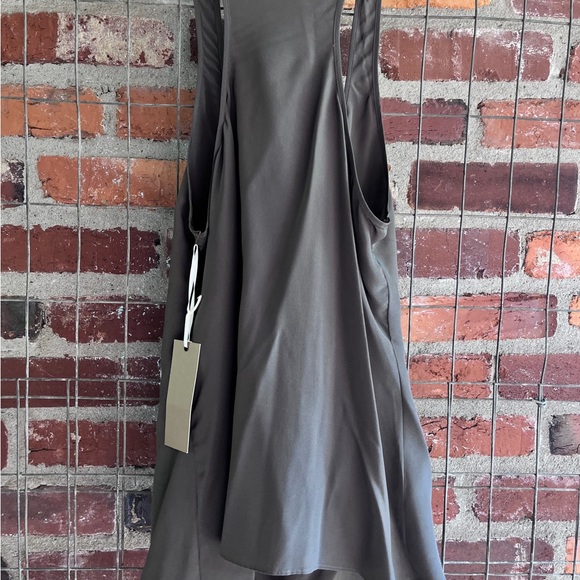 Matty M | Tops | Marty M Gunmetal Gray Silk Beaded Fringe Sleeveless ...